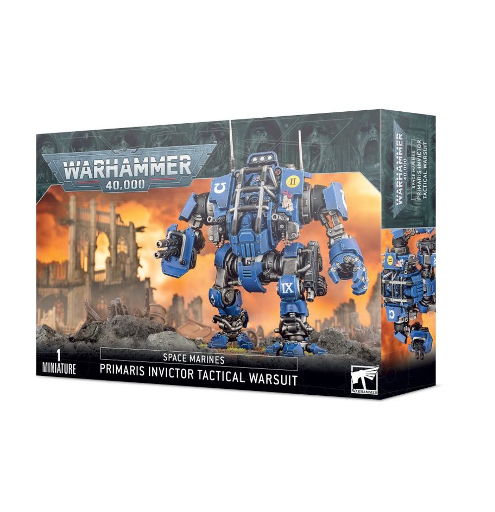 Space Marines Primaris Invictor Tactical Warsuit – Griffons Lair ...
